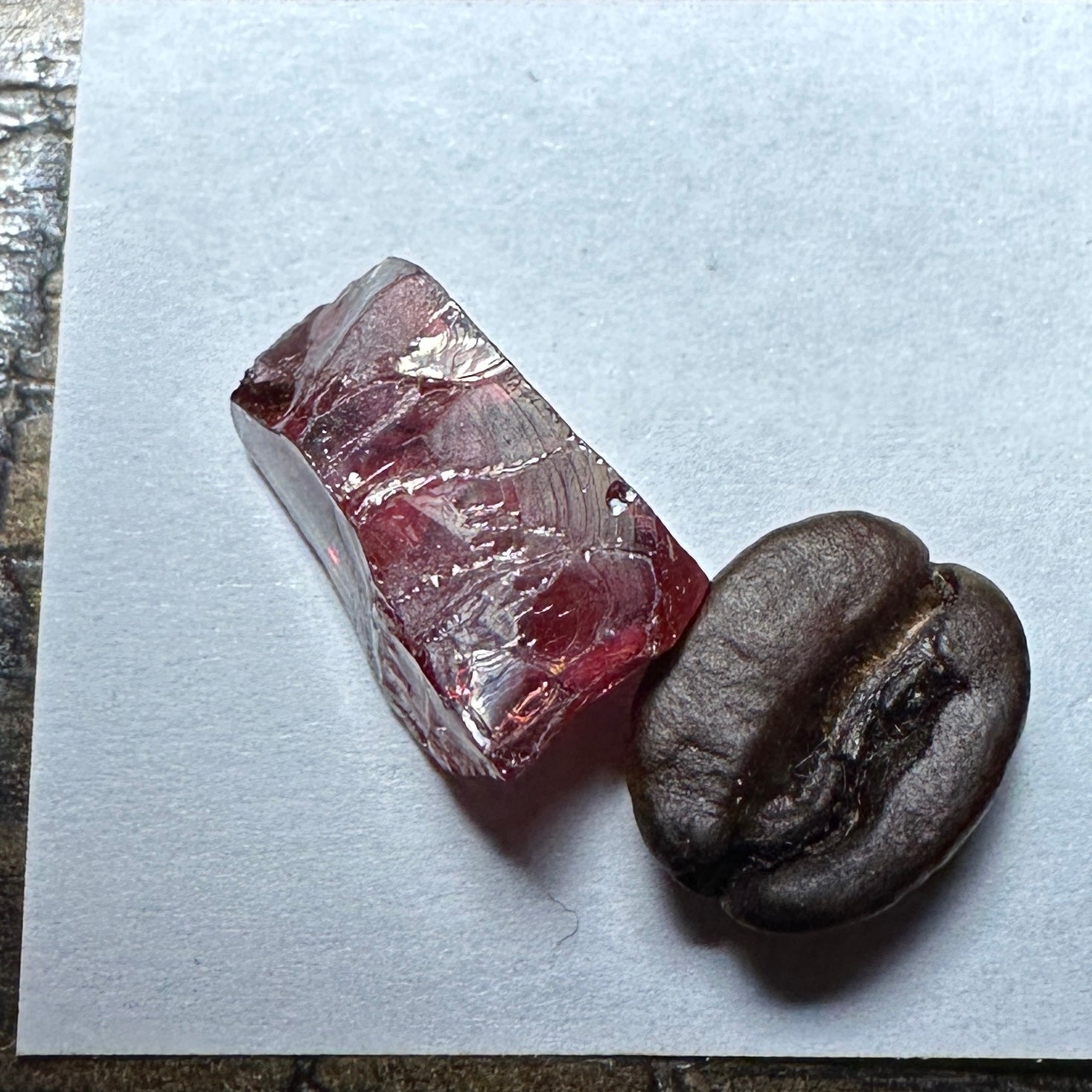 7.71ct PYROPE GARNET Facet Rough – SilverHill Lapidary